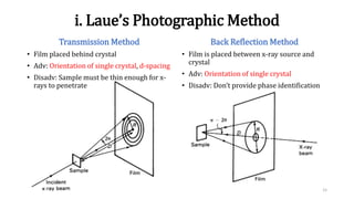 X-Ray Diffraction - Qualitative and Quantitative Analysis | PPTX | Chemistry | Science