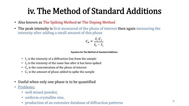 X-Ray Diffraction - Qualitative and Quantitative Analysis | PPTX ...