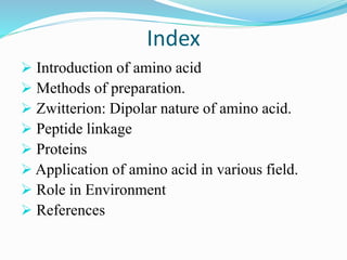 Amino acid & Proteins | PPTX