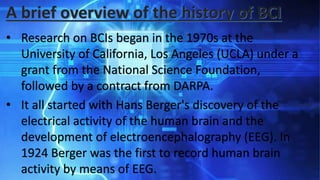 Brain Computer Interface Presentation | PPTX