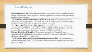 Chronological Development of Territorial Waters and Maritime Boundary ...