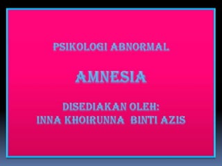 Presentation amnesia | PPTX