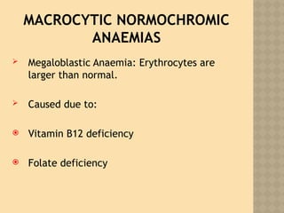 presentation_anaemia CLASSIFICATION BLOOD TRANSFUSION | PPTX