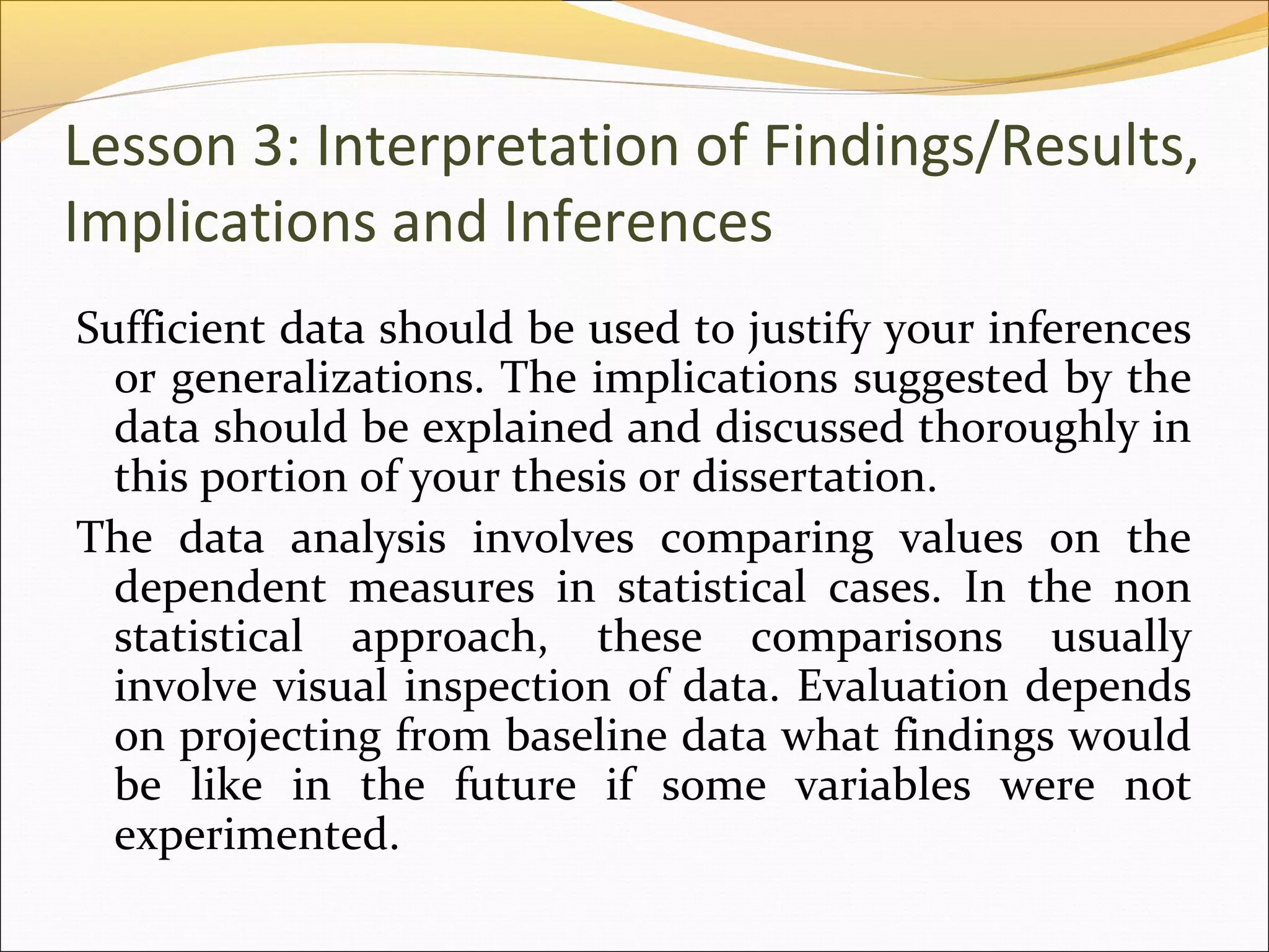 Presentation and analysis and interpretation of data | PPT