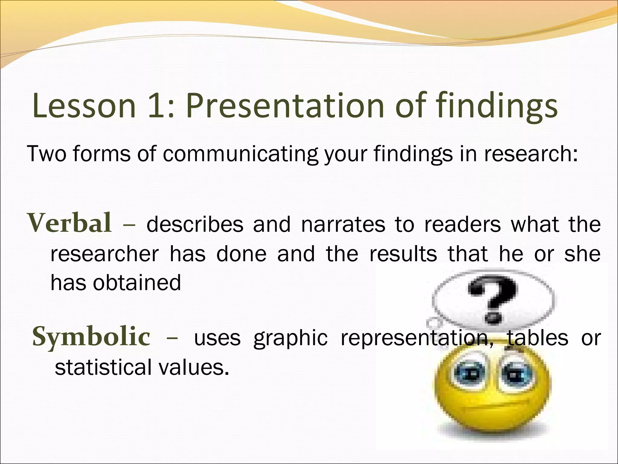 Presentation and analysis and interpretation of data | PPT