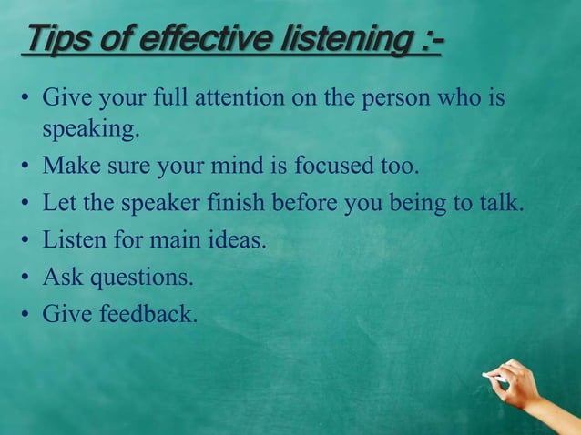 Presentation and listening skills | PPTX