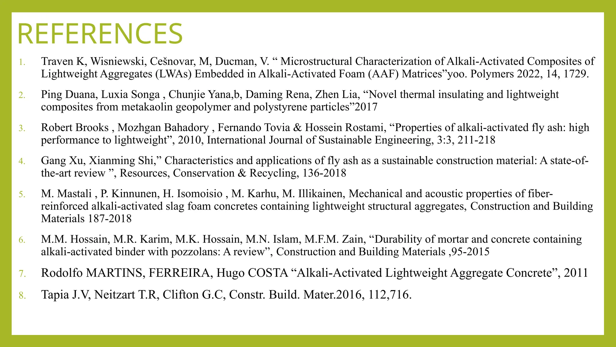 Presentation ALKALI ACTIVATED CONCRETE AND ITS BEHAVIOUR | PPTX