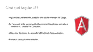 Les Fondamentaux D'Angular JS | Hmidi Hamdi | PPTX