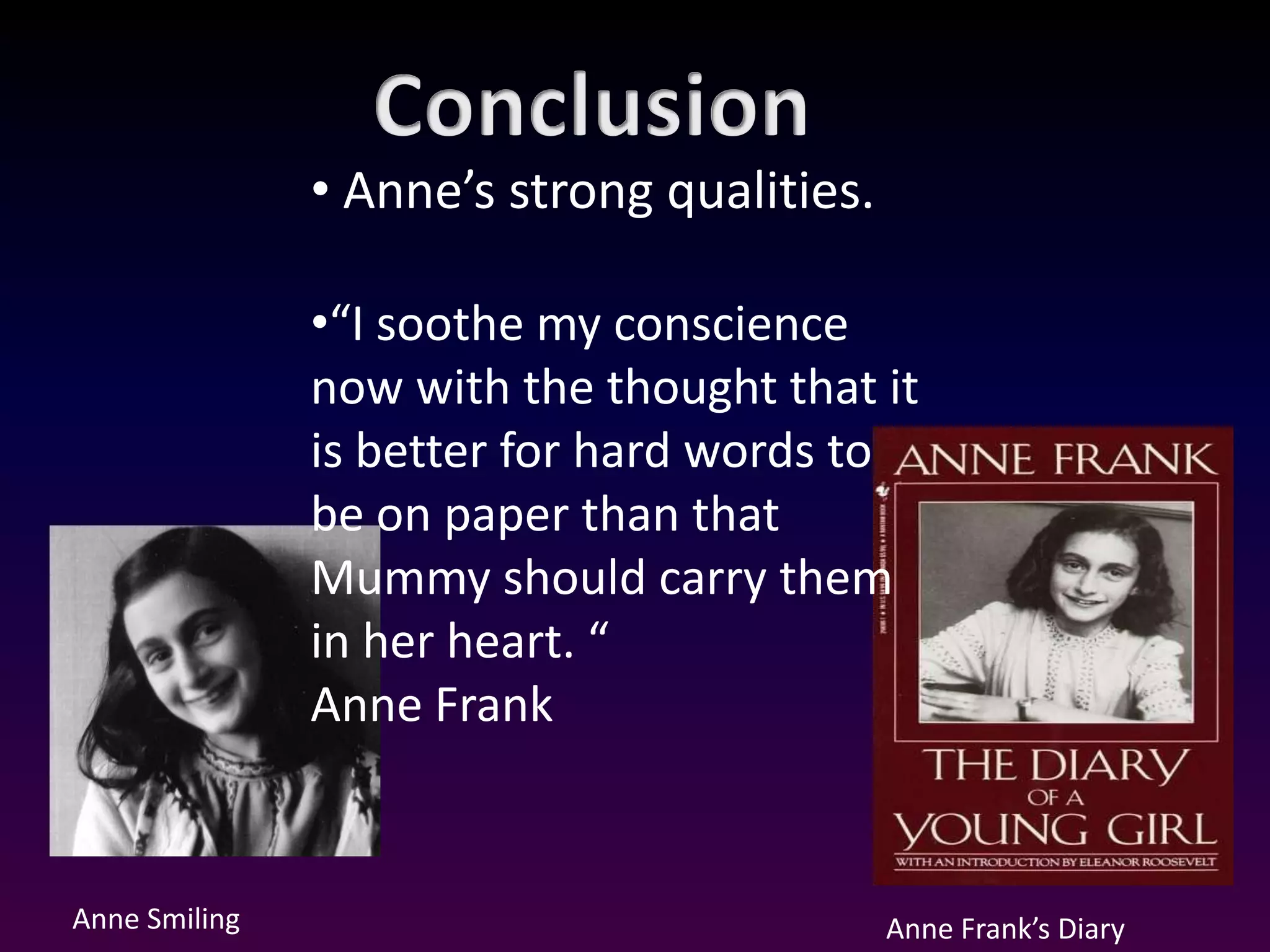 Presentation anne frank final corrected | PPTX