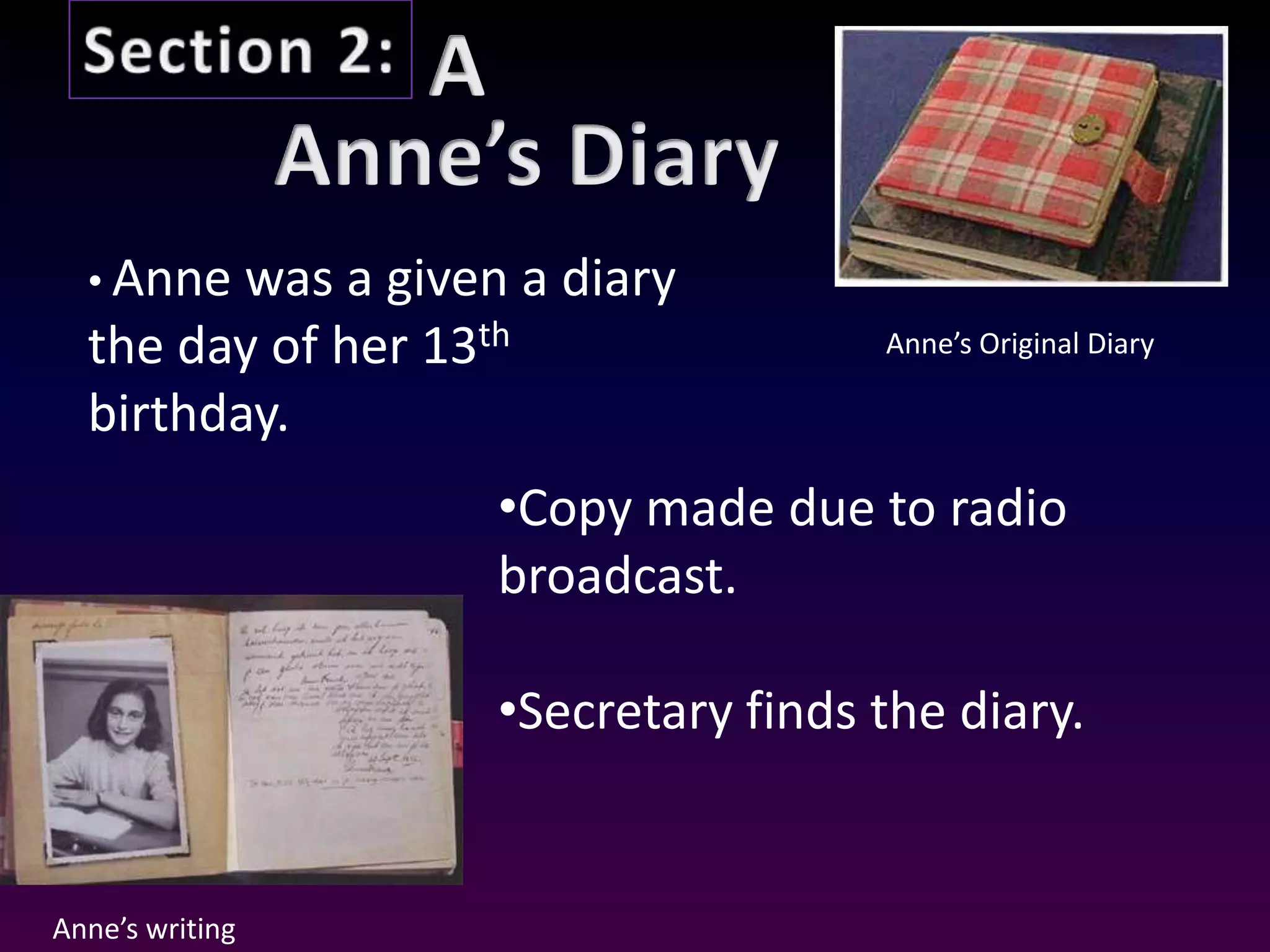 Presentation anne frank final corrected | PPTX