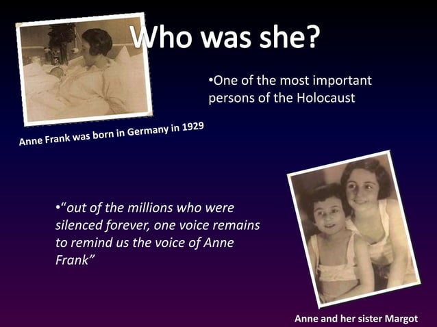 Presentation anne frank final corrected | PPT