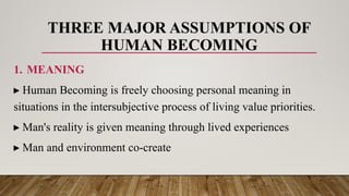 Power point presentation of Parse's Human Becoming Theory | PPTX