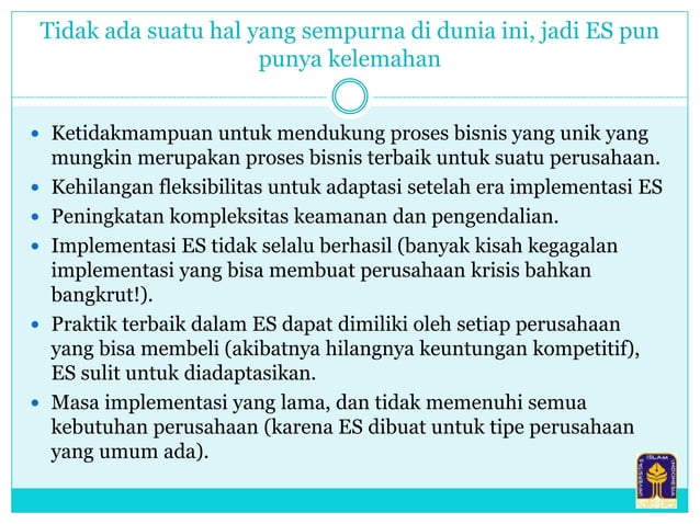 Enterprise systems (ES) | PPT