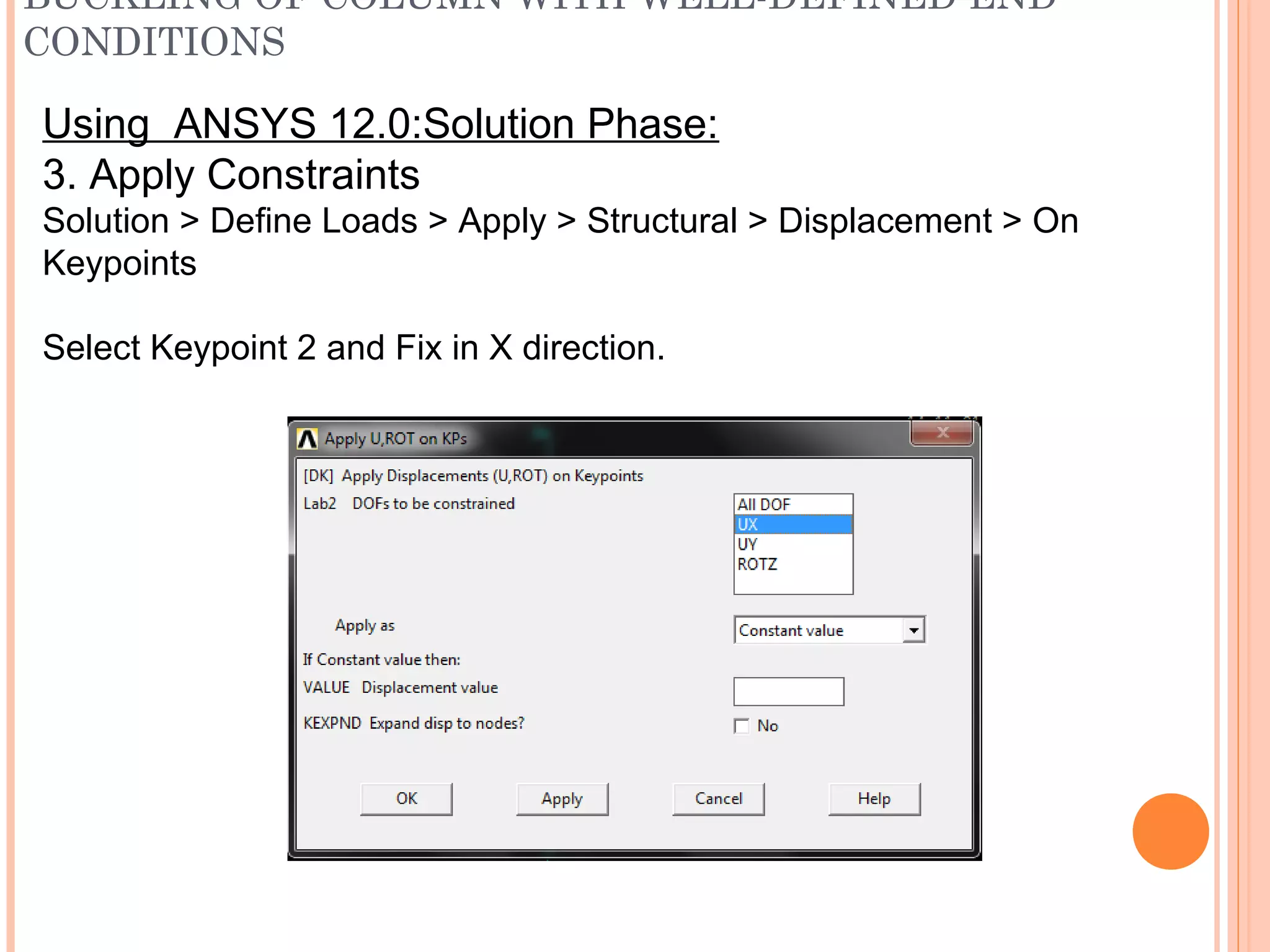 Buckling Analysis in ANSYS | PPT
