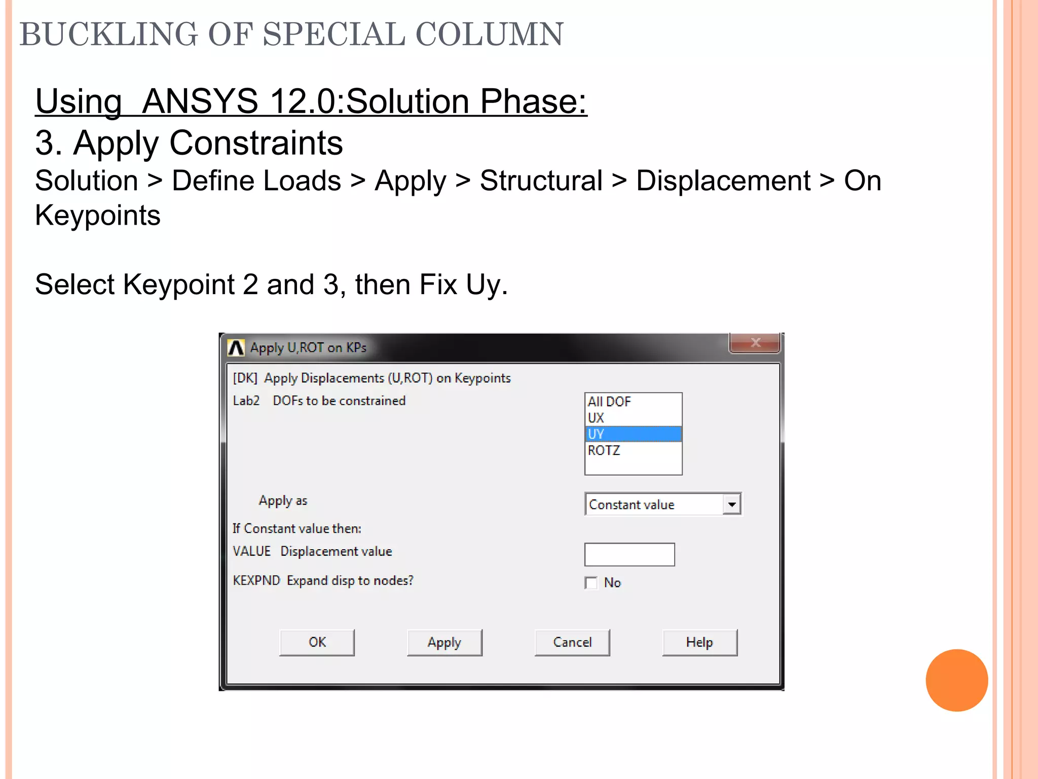 Buckling Analysis in ANSYS | PPT | Physics | Science
