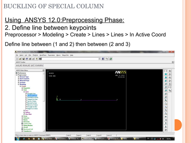 Buckling Analysis in ANSYS | PPT | Physics | Science
