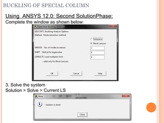 Buckling Analysis in ANSYS | PPT