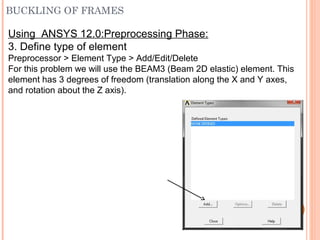 Buckling Analysis in ANSYS | PPT
