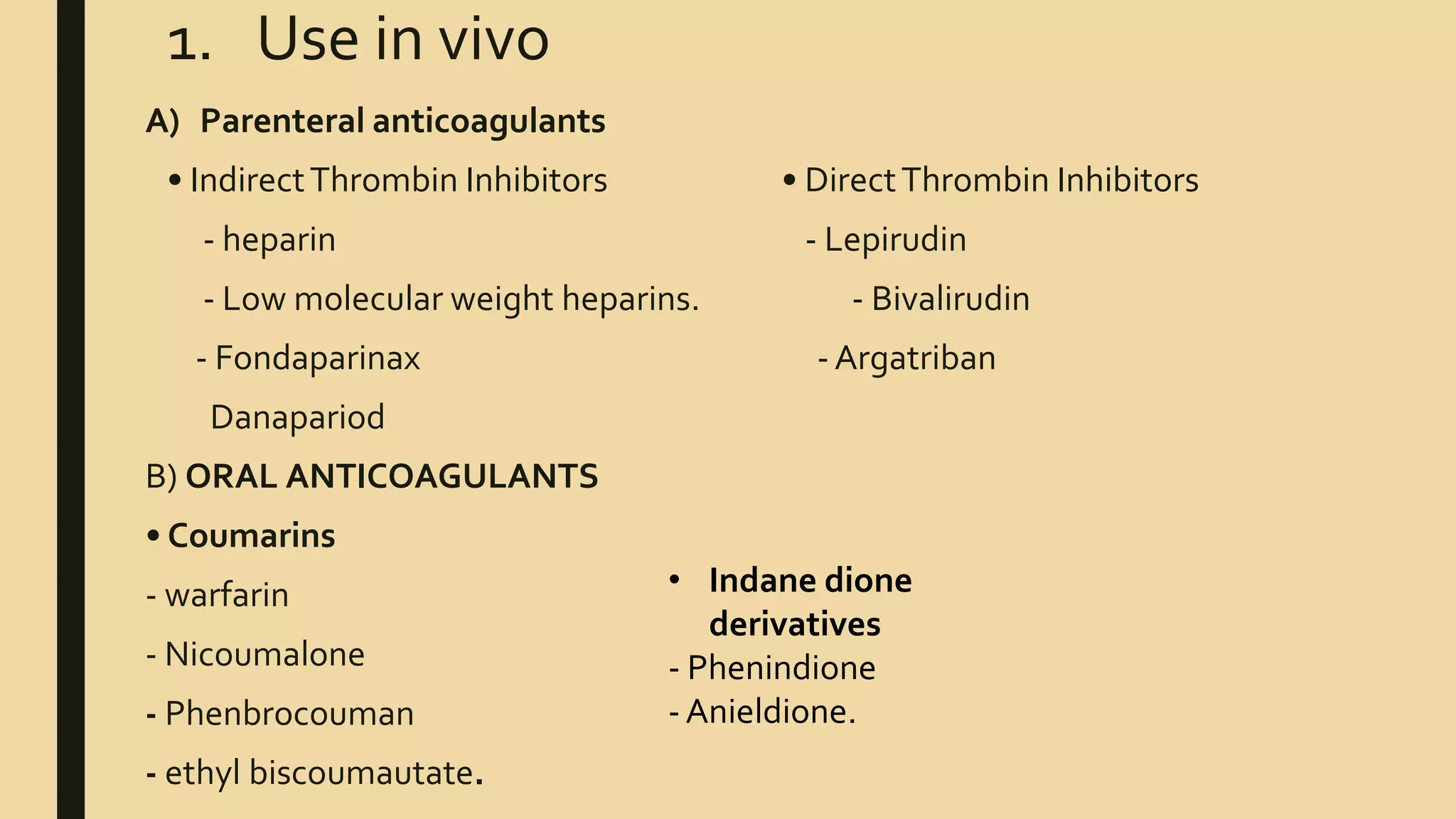 ANTICOAGULANTS | PPTX
