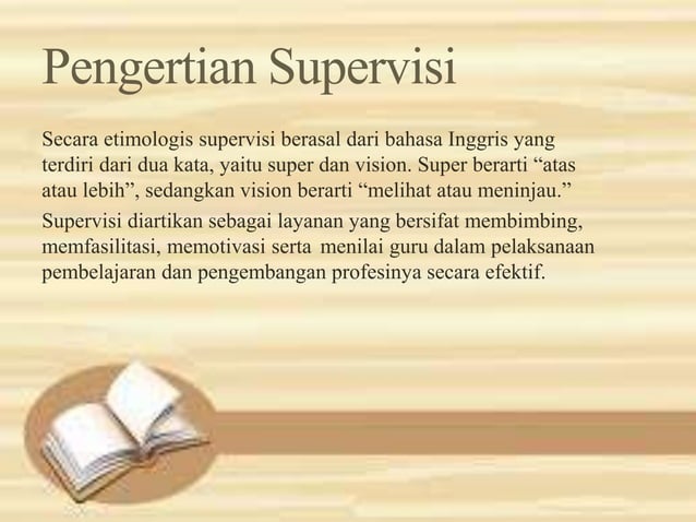 Presentation supervisi pendidikan | PPTX