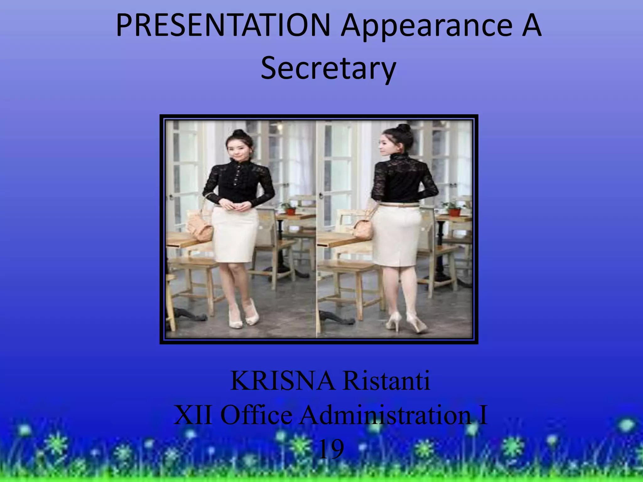 Presentation appearance a secretary | PPTX