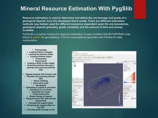 APPLICATION OF PYTHON IN GEOSCIENCE | PPTX