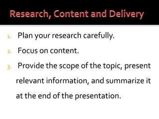 Presentation application software | PPT