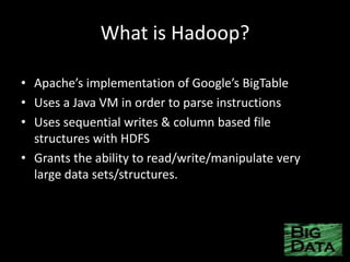Hadoop, Infrastructure and Stack | PPT