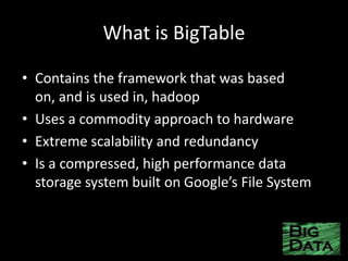 Hadoop, Infrastructure and Stack | PPT