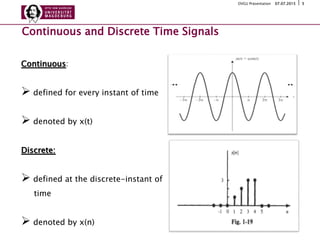 Continuous Time Analog Systems | PPT