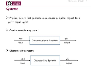 Continuous Time Analog Systems | PPT