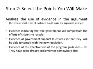 Presentation argumentative essay | PPTX