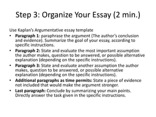 Presentation argumentative essay | PPT
