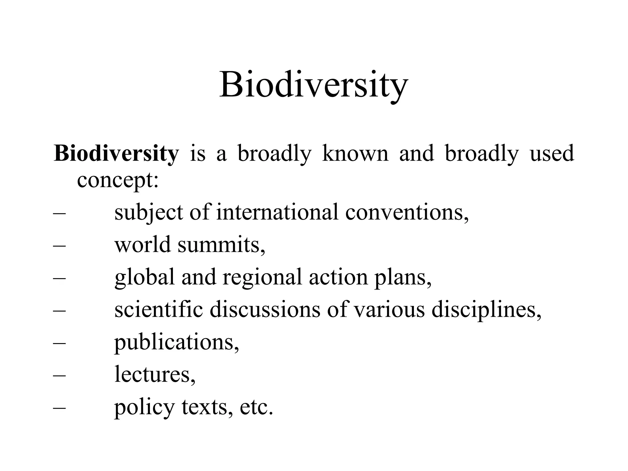 The genetic component of biodiversity in forest ecosystems | PPT