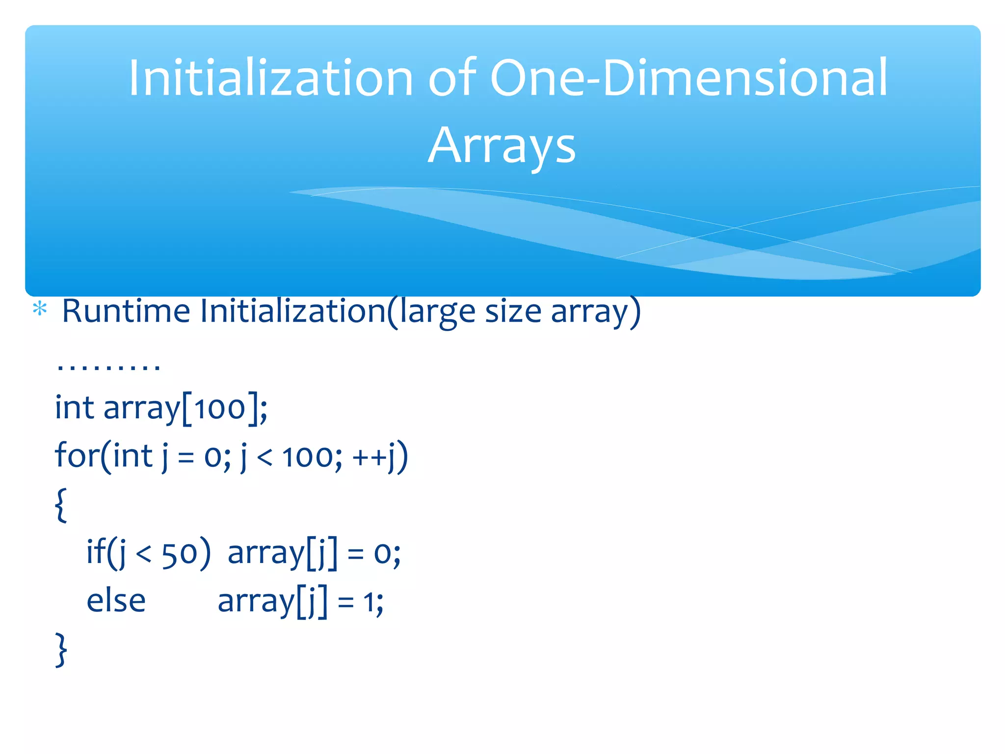 Presentation about arrays | PPT