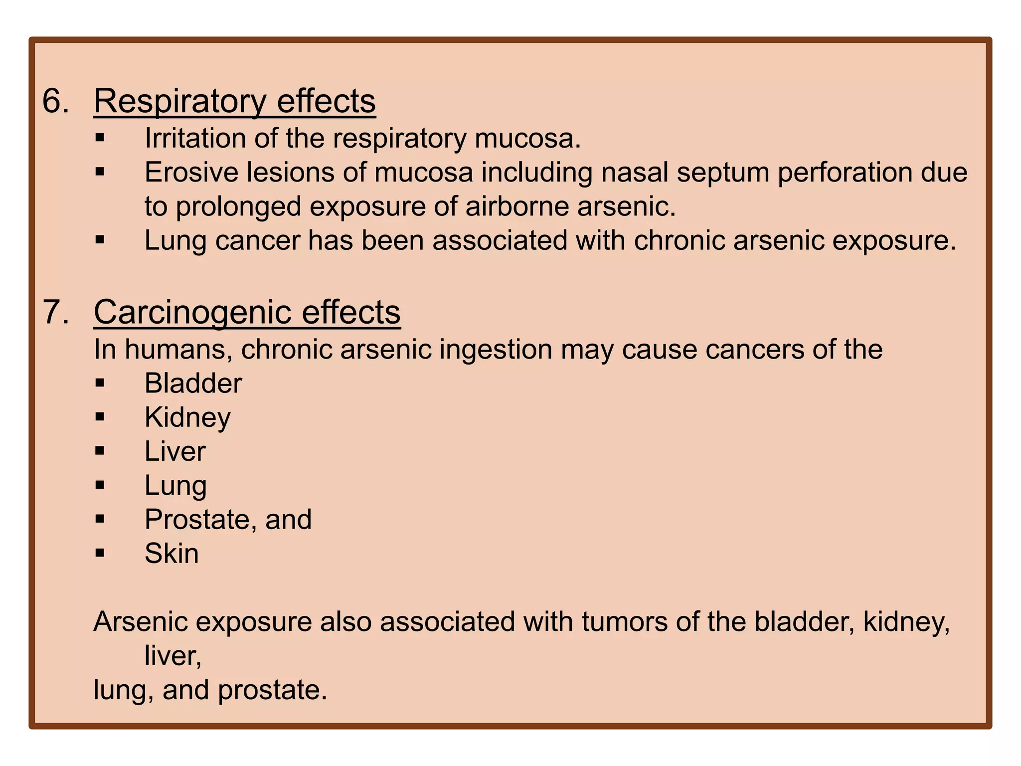 Toxicity of Arsenic | PPTX