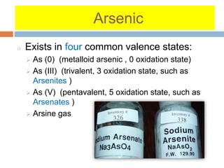 Toxicity of Arsenic | PPTX
