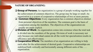Organizing full overview | PPT