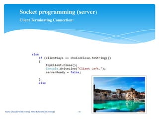 TCP file upload server client example | PPTX | Computer Networking ...