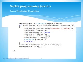 TCP file upload server client example | PPTX | Computer Networking ...