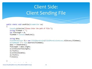 TCP file upload server client example | PPTX | Computer Networking ...