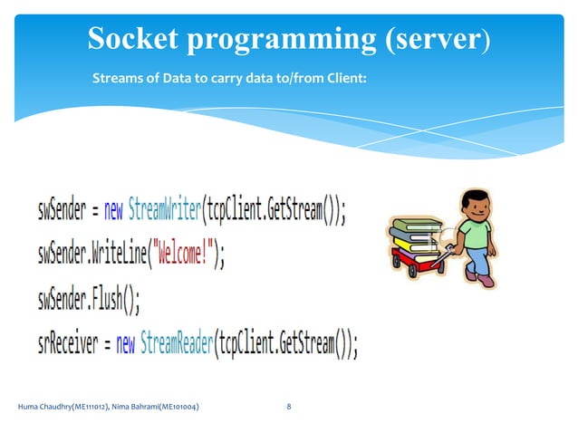 TCP file upload server client example | PPT