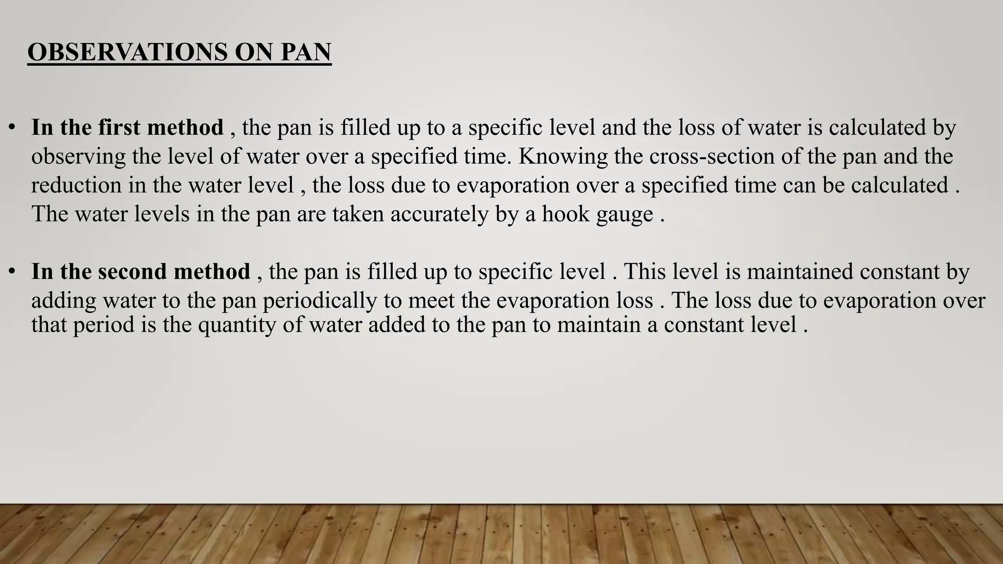 ATMOMETER AND PAN EVAPORATION | PPTX