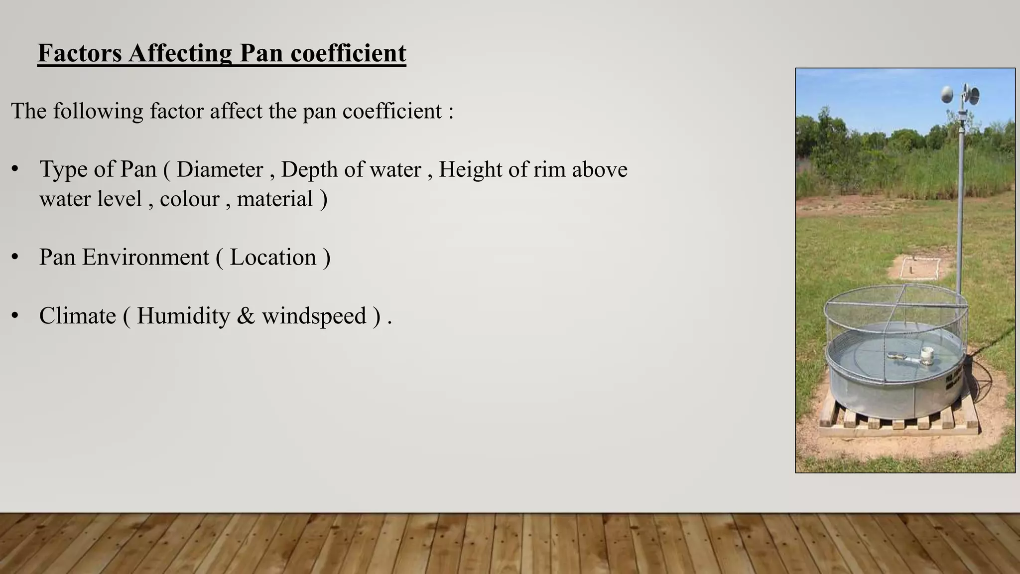 ATMOMETER AND PAN EVAPORATION | PPTX