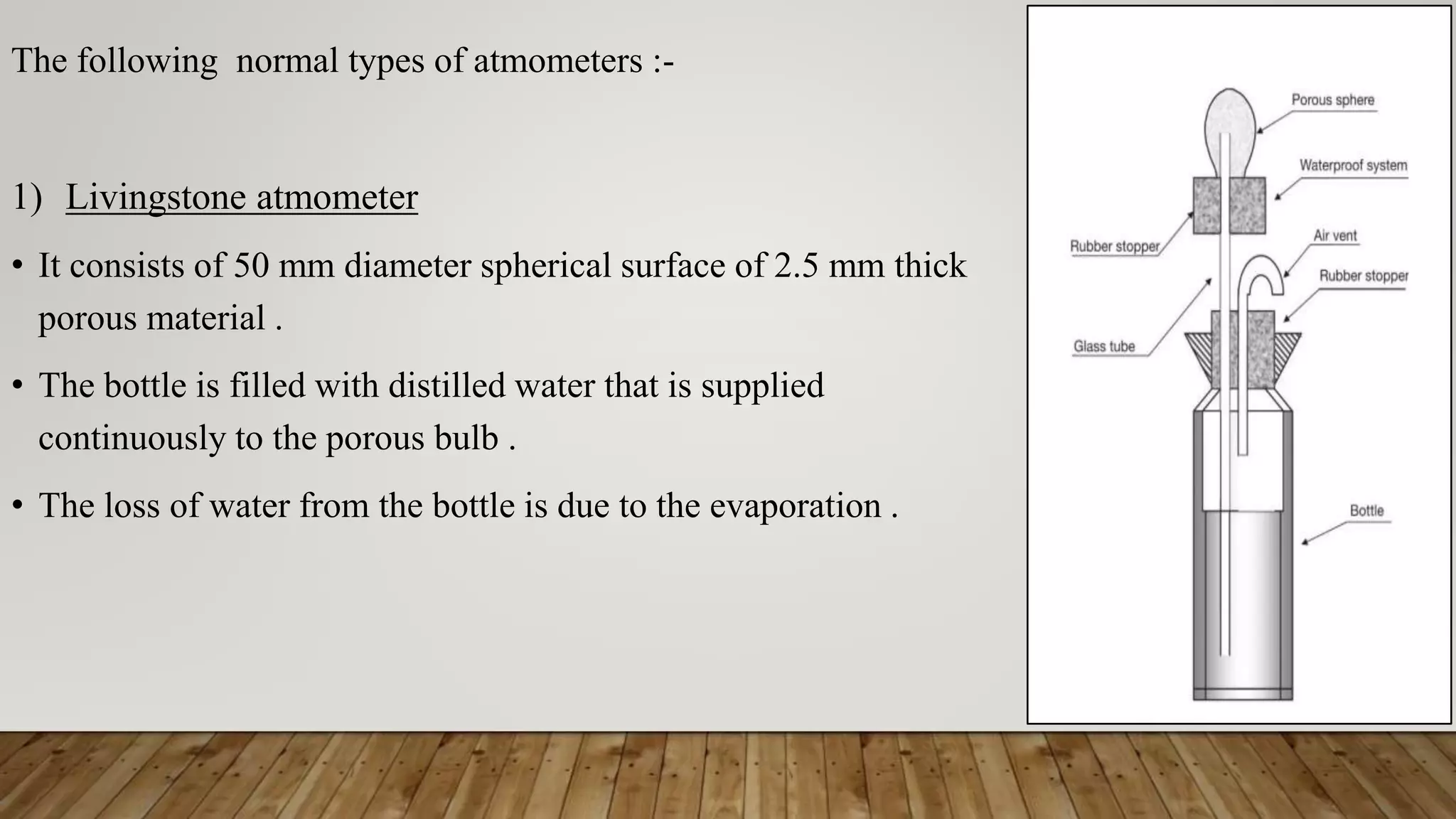 ATMOMETER AND PAN EVAPORATION | PPTX