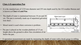 ATMOMETER AND PAN EVAPORATION | PPTX