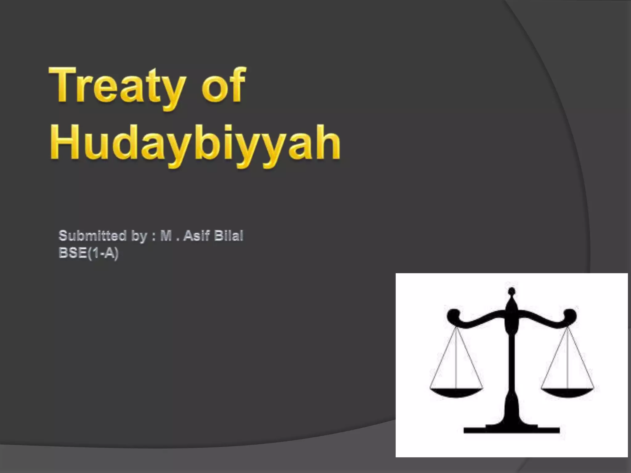 treaty of hudabiya | PPTX