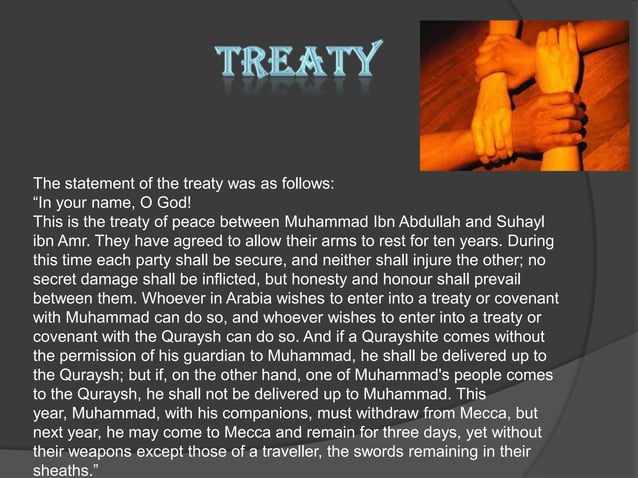 treaty of hudabiya | PPTX