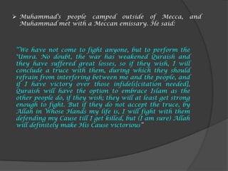 treaty of hudabiya | PPTX