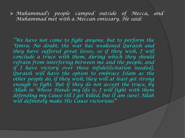 treaty of hudabiya | PPTX